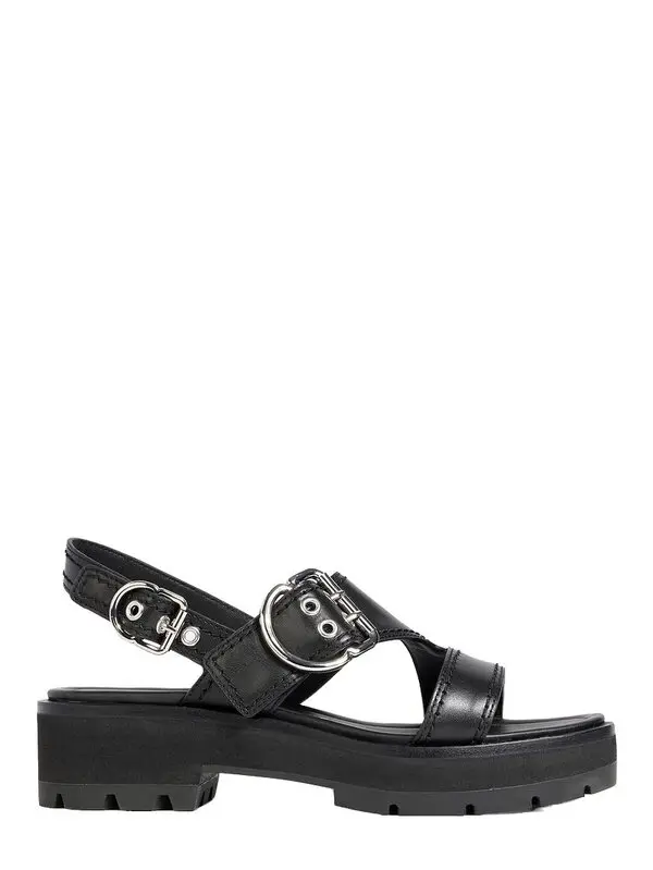 3.1 Phillip Lim Leather Slingback Sandals - Black