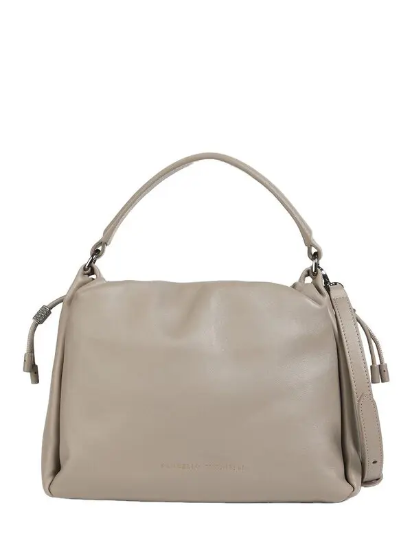Brunello Cucinelli Leather Tote - Mushroom