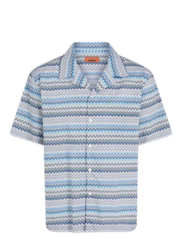 Missoni Printed Cottonpoplin Shirt - Azure