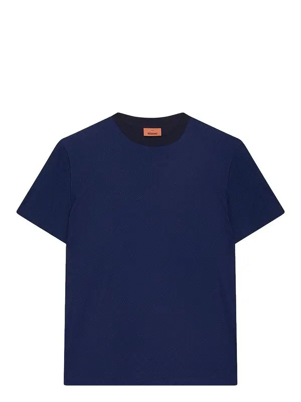 Missoni Printed Cottonjacquard Tshirt - Navy