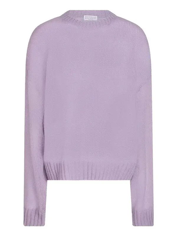Brunello Cucinelli Mohair-blend Sweater - Lilac