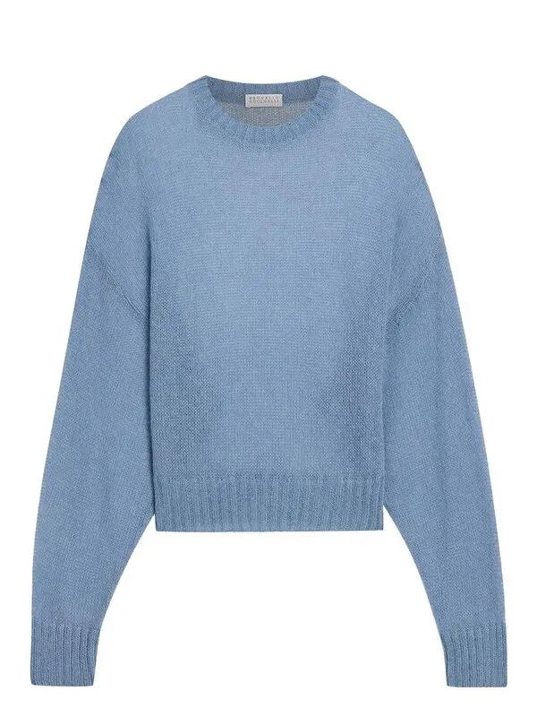 Brunello Cucinelli Mohair-blend Sweater - Slate Blue
