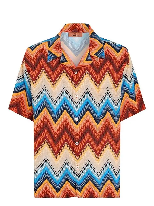 Missoni Printed Twill Shirt - Orange