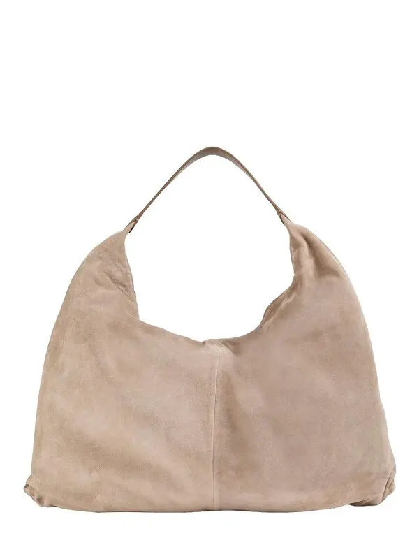 Brunello Cucinelli Suede Tote - Stone