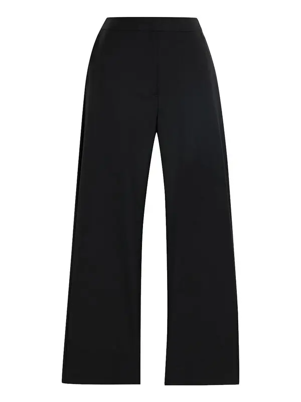 Loulou De Saison Cropped Wool-twill Slim-leg Pants - Black