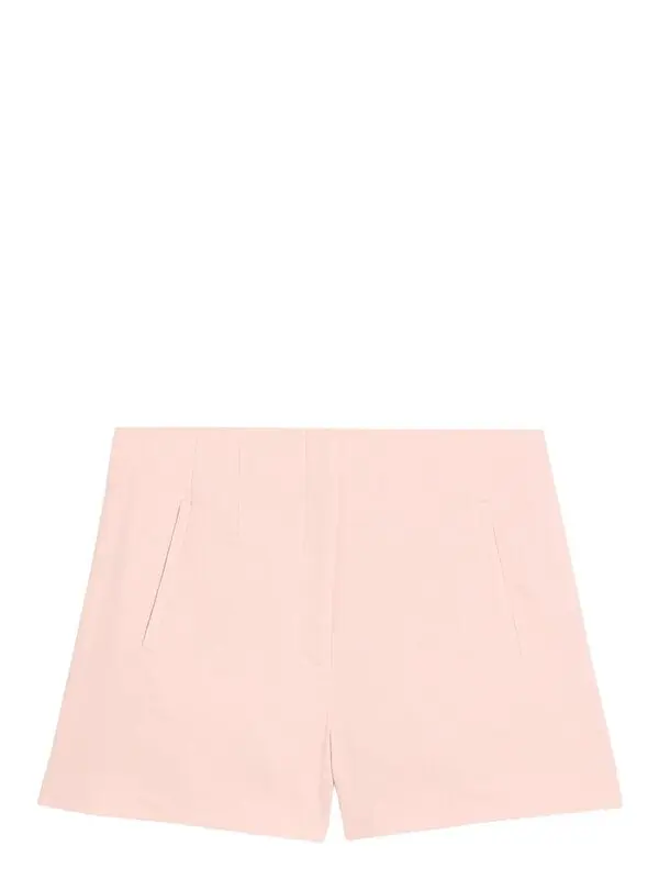 Veronica Beard Jazmin Linen-blend Twill Shorts - Baby Pink