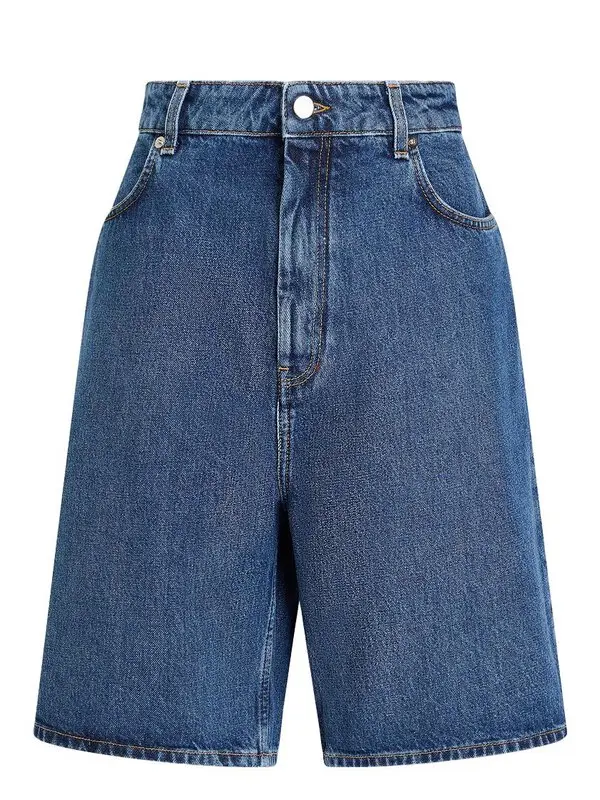 Loulou De Saison Isu Denim Shorts - Dark Denim