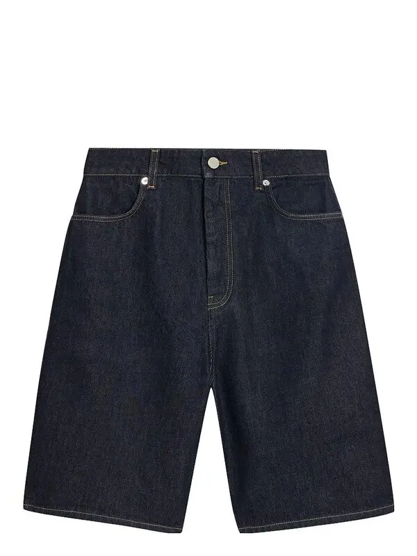 Loulou De Saison Isu Denim Shorts - Dark Denim