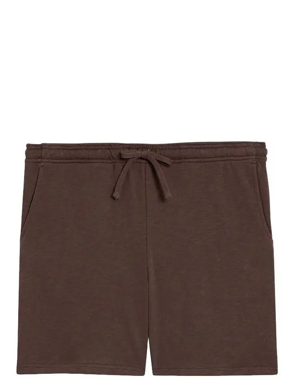 Onia Cotton-terry Drawstring Shorts - Chocolate