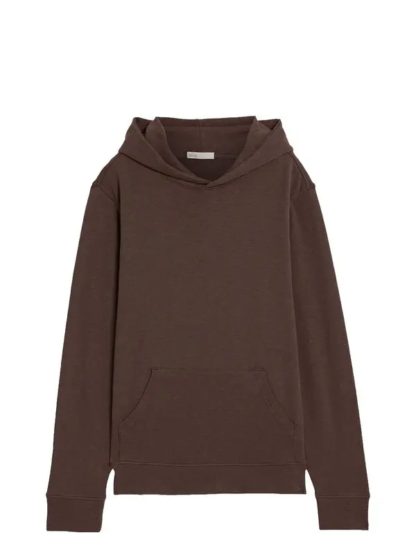Onia French Cotton Terry Hoodie - Brown