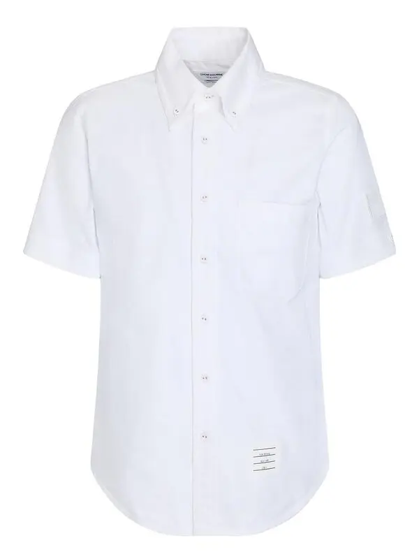 Thom Browne Cotton Oxford Shirt - White