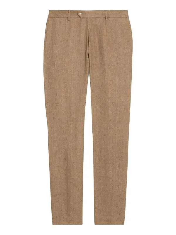Frescobol Carioca Affonso Tapered Linen Pants - Light Brown