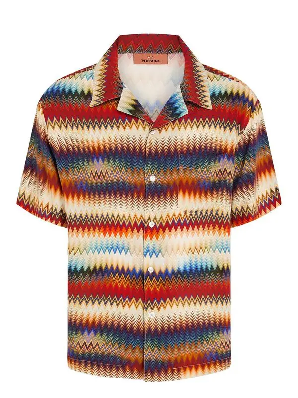 Missoni Printed Twill Shirt - Brick