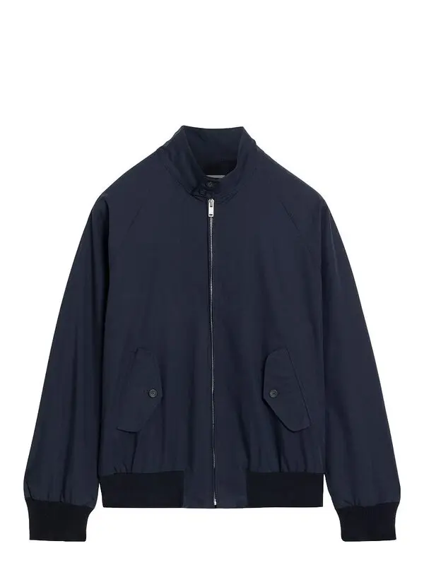 Sandro Cotton-blend Poplin Jacket - Navy