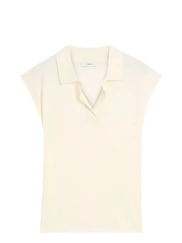 Vince Stretch-jersey Top - Ivory