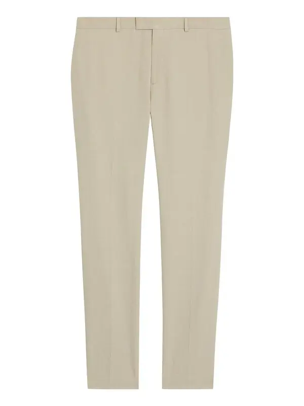 Sandro Tapered Lyocell-blend Pants - Mushroom
