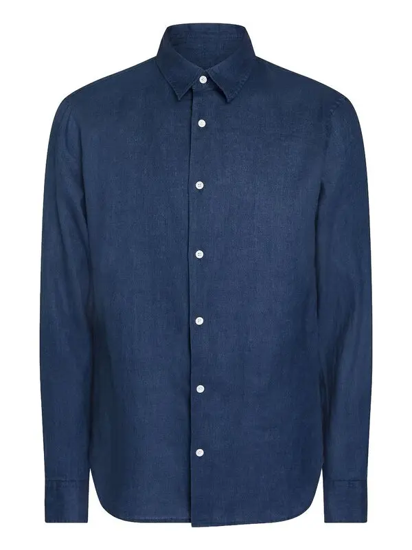 Sandro Linen Shirt - Navy