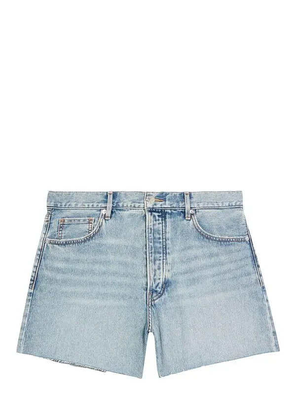 Veronica Beard Ellis Distressed Denim Shorts - Light Denim