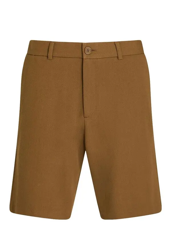 Sandro Cotton-twill Shorts - Light Brown