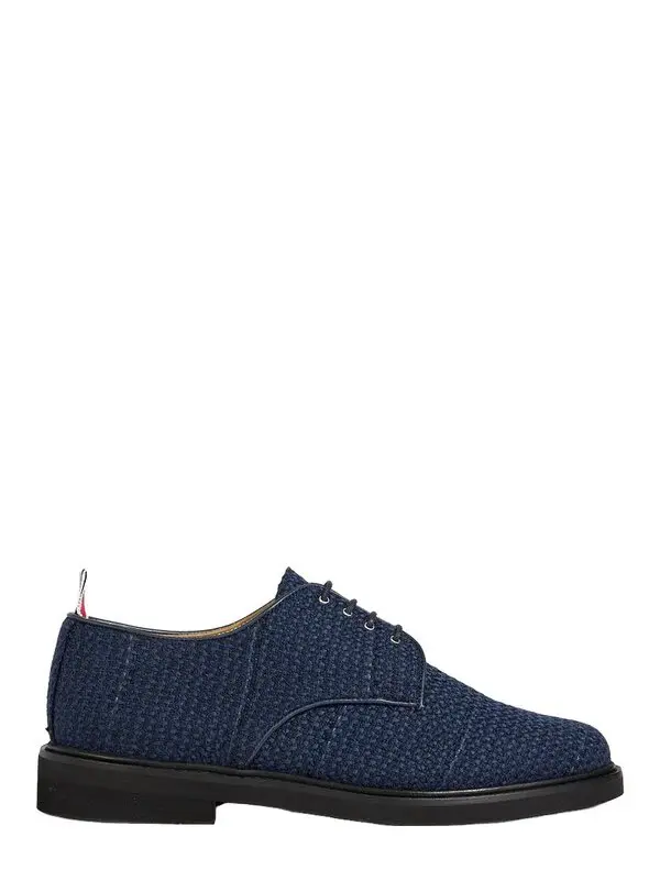 Thom Browne Tweed Oxford Brogues - Navy