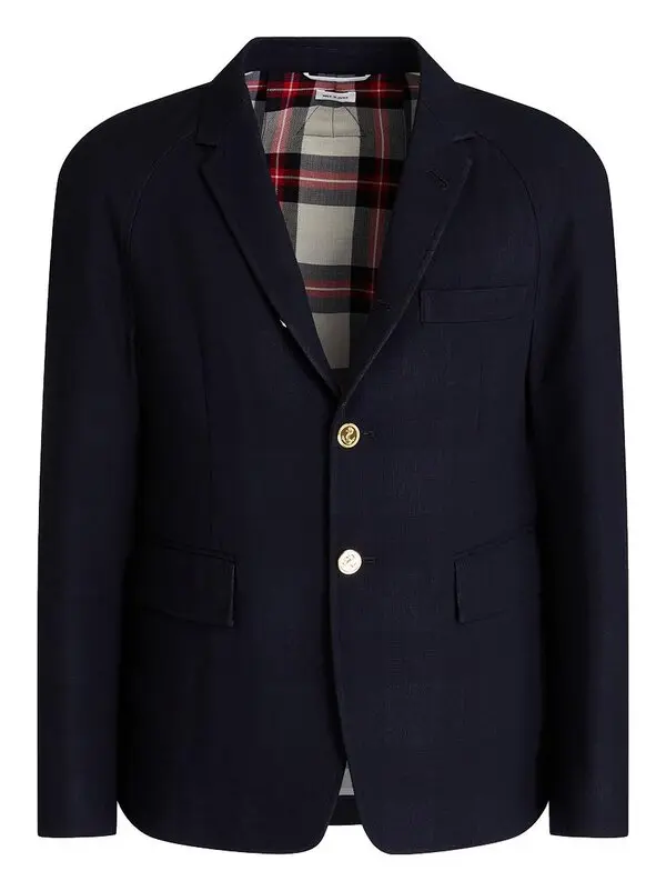 Thom Browne Crepe Blazer - Navy
