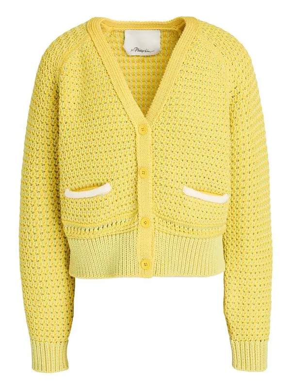 3.1 Phillip Lim Knitted Cardigan - Yellow