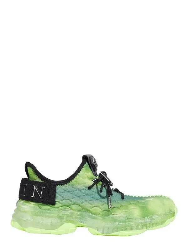 Philipp Plein Hyper Shock Tie-dyed Running Sneakers - Light Green