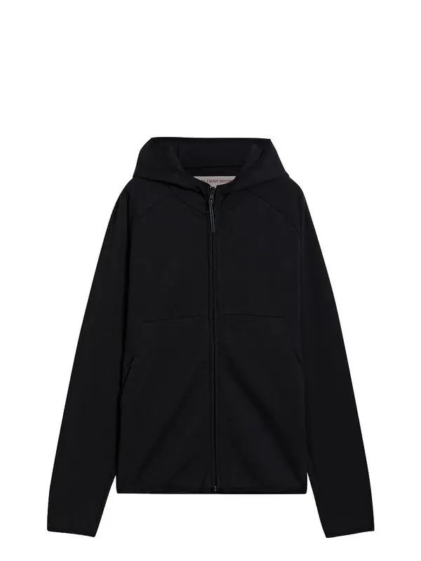 Orlebar Brown Treynon Knitted Zip-up Hoodie - Black