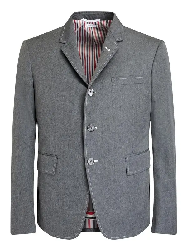 Thom Browne Woven Blazer - Gray