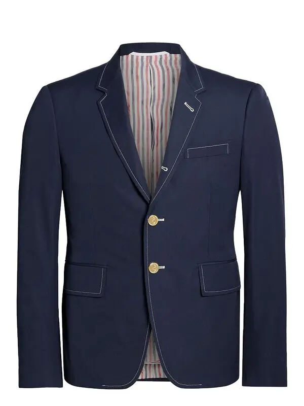Thom Browne Canvas Blazer - Navy
