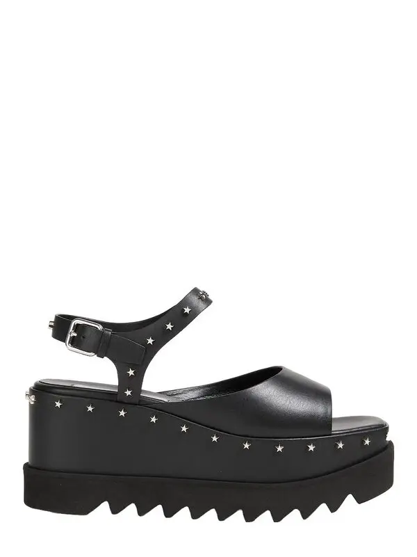Stella McCartney Elyse Studded Platform Sandals - Black