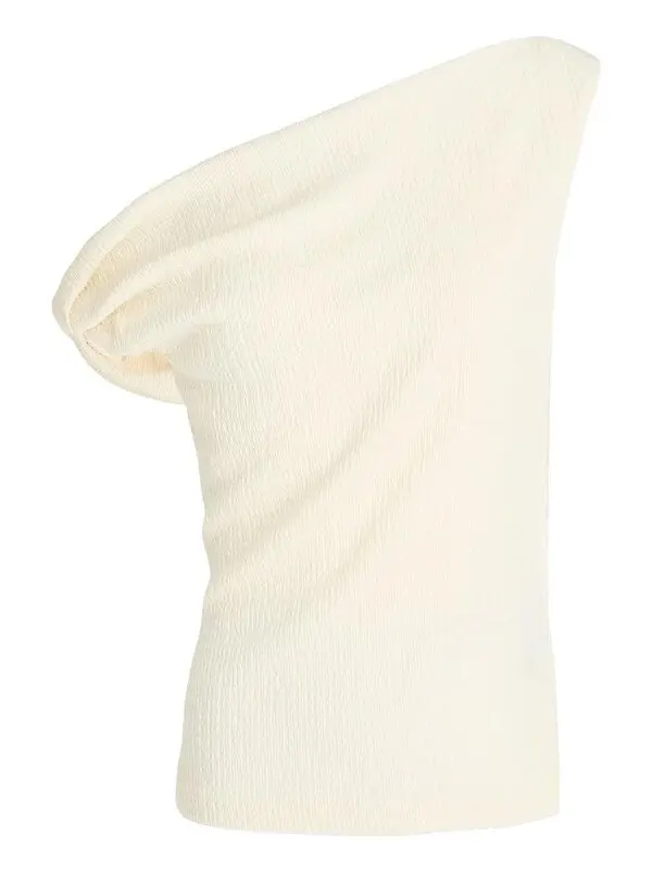 Rag & Bone Lou One-shoulder Top - Ivory