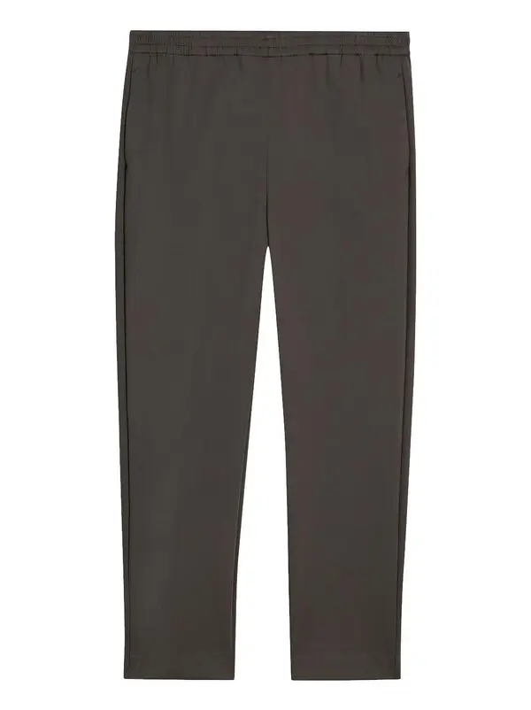 Theory Cropped Scuba Tapered Pants - Charcoal