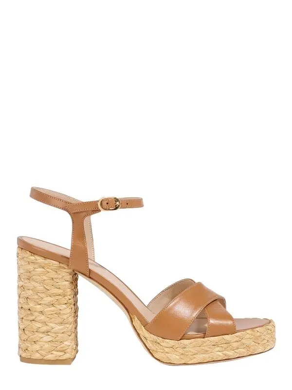 STUART WEITZMAN Dayna Platform Sandals - Light Brown