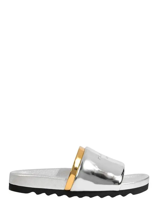 Stella McCartney Sorayama Mirrored Slides - Silver