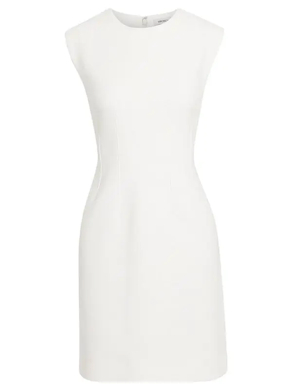 Veronica Beard Anais Crepe Mini Dress - White