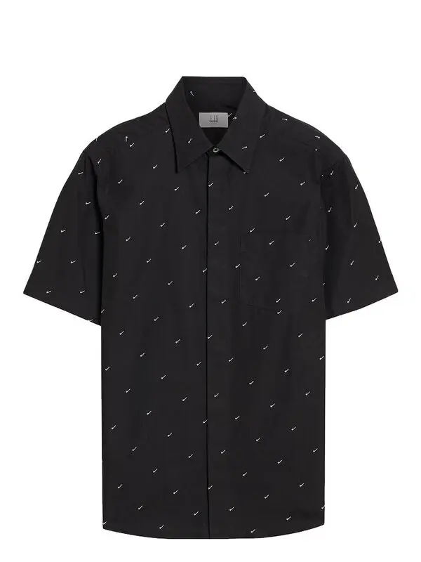 Dunhill Printed Cottonpoplin Shirt - Black
