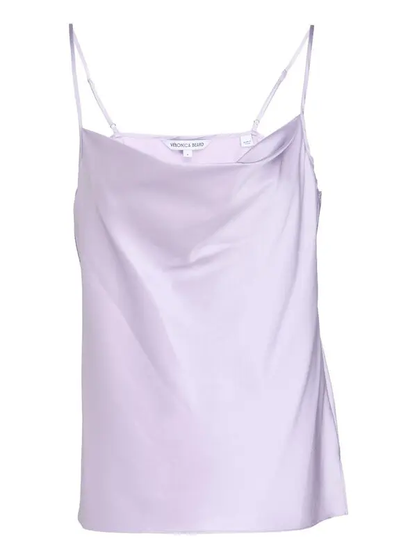 Veronica Beard Sola Draped Camisole - Lavender