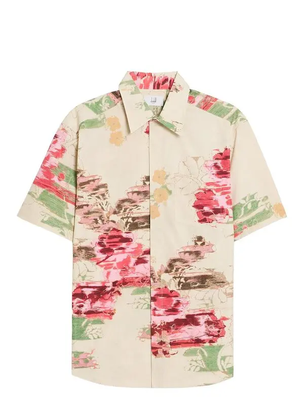 Dunhill Printed Cottonpoplin Shirt - Beige