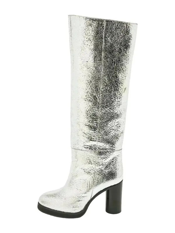 Isabel Marant Étoile Leather Boots - Silver