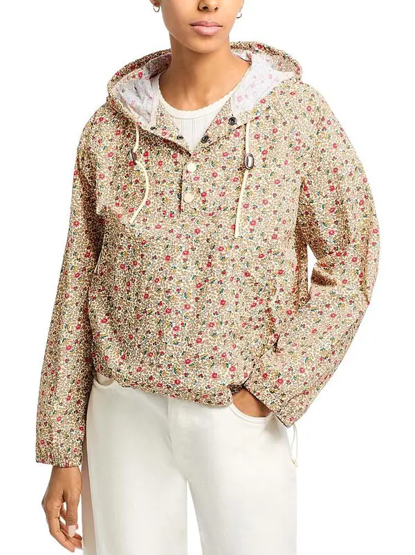 The Great. The Trailhead Pullover Jacket - Sprouting Floral
