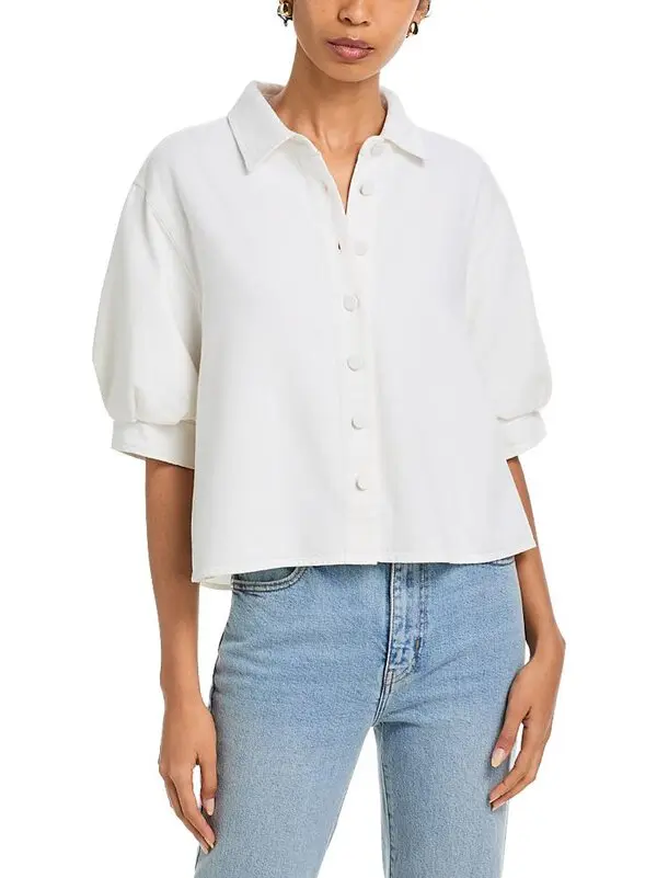 FRAME The Billow Sleeve Shirt - White