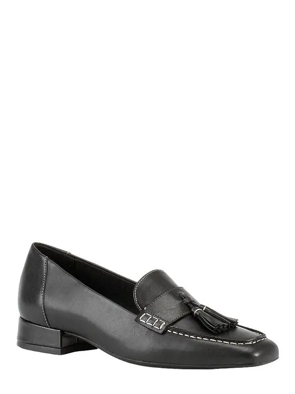 VAGABOND SHOEMAKERS Debbi Leather Loafers - Black/white