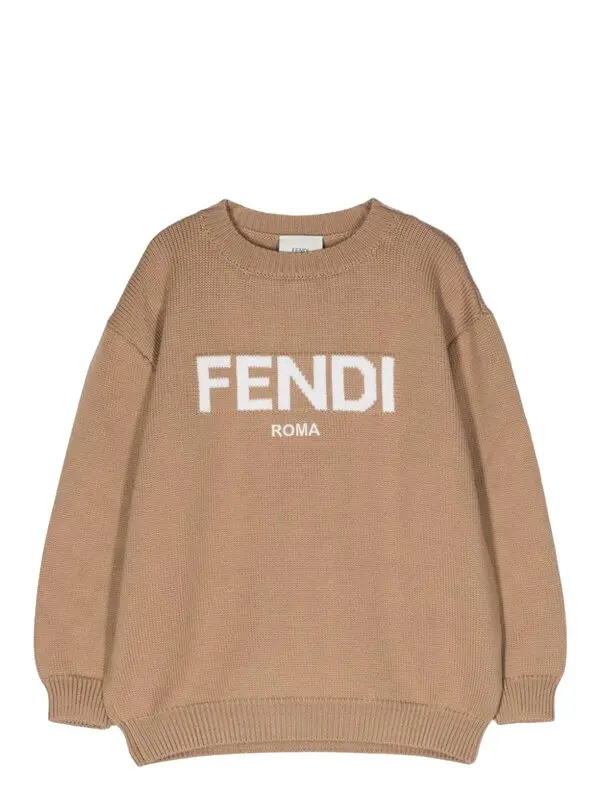 Fendi Pullover Roma Kni - Beige