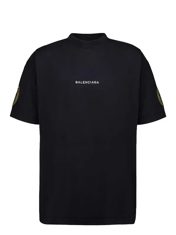 Balenciaga Oversize Fit T-shirt - Black