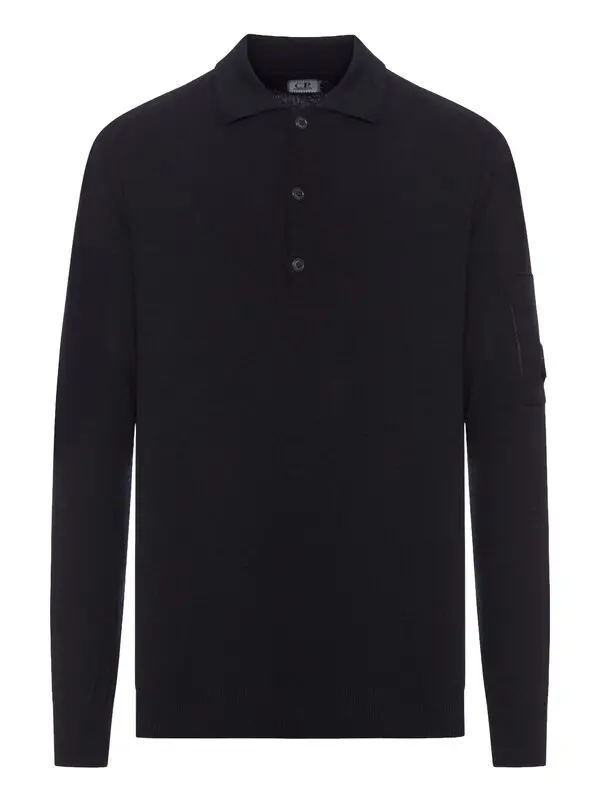 C.P. COMPANY C. P. Company Wool Polo - Black