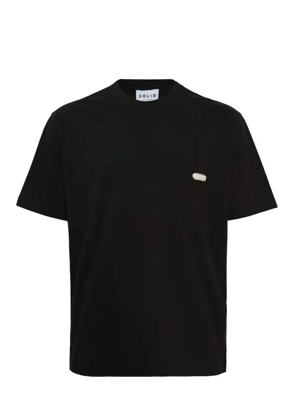 SOLID HOMME Back Logo T-shirt - Black