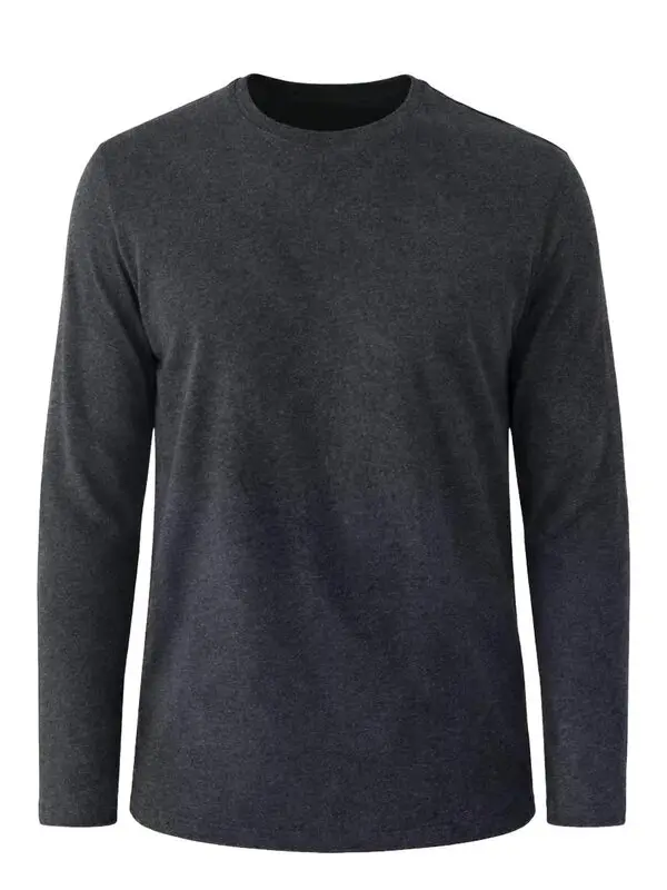PATRICK ASSARAF Long-sleeve Crewneck Top - Grey