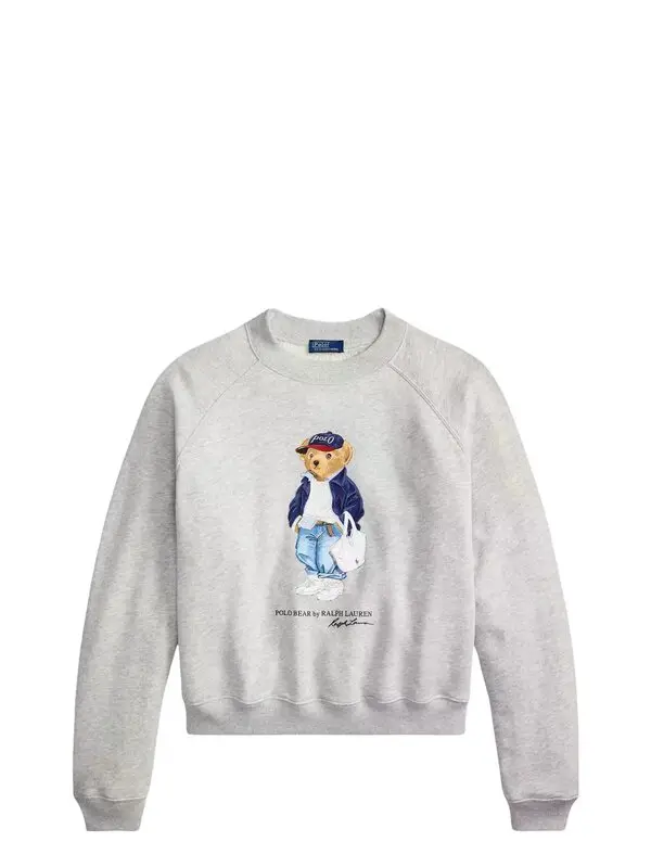 Polo Ralph Lauren Bear Print Crewneck Sweatshirt - Grey