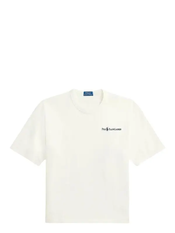 Polo Ralph Lauren Logo-embroidered T-shirt - Neutrals